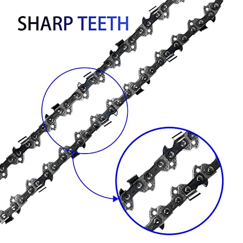 Opuladuo 10 Inch Pole Saw Chain for Harbor Freight Atlas 56934, 10" Polesaw Chain for Makita EY401MP EY2650H25H, Chainsaw Chain for Poulan PLN1510 and Echo Models - 3/8" - .050" - 39 Drive Links