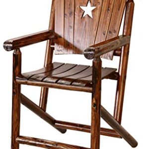 Leigh Country Bar Arm Chair with Star