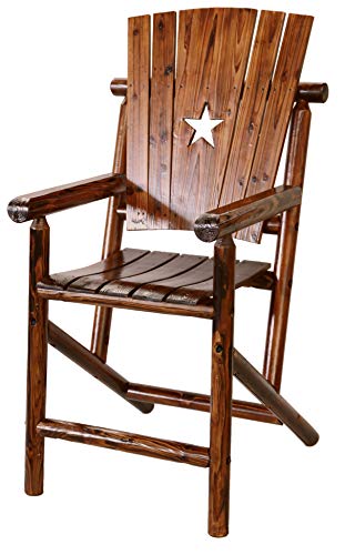 Leigh Country Bar Arm Chair with Star