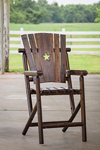 Leigh Country Bar Arm Chair with Star