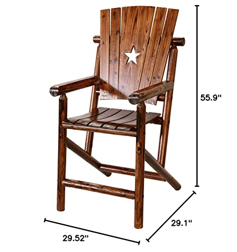 Leigh Country Bar Arm Chair with Star