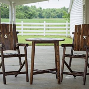 Leigh Country Bar Arm Chair with Star