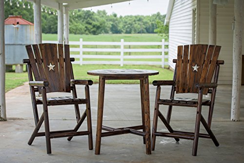 Leigh Country Bar Arm Chair with Star