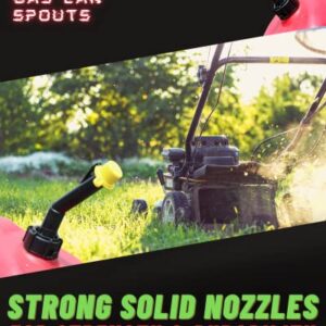 Super Spouts Gas Can Spout Replacement for Blitz Old Style Nozzles with Caps and Vents. 3 Pack