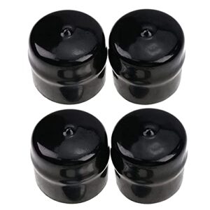 dvparts 4pcs 532104757 rubber wheel axle hub caps for husqvarna, weed eater, poulan, sears, crafstman, ryobi and roper lawn mower, lawn tractor and snow blower 532175039, 104757x, 104757x428