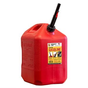 quick-flow spout midwest can 6610 auto shut off gasoline can – 6 gallon