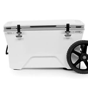 Camco Heavy-Duty Cooler Cart Kit, Includes Durable Straps and 12-Inch Wheels, White (51798)