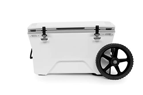 Camco Heavy-Duty Cooler Cart Kit, Includes Durable Straps and 12-Inch Wheels, White (51798)