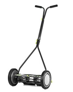 earthwise 1715-16ew 16-inch 7-blade push reel lawn mower, grey