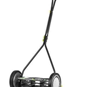 Earthwise 1715-16EW 16-Inch 7-Blade Push Reel Lawn Mower, Grey