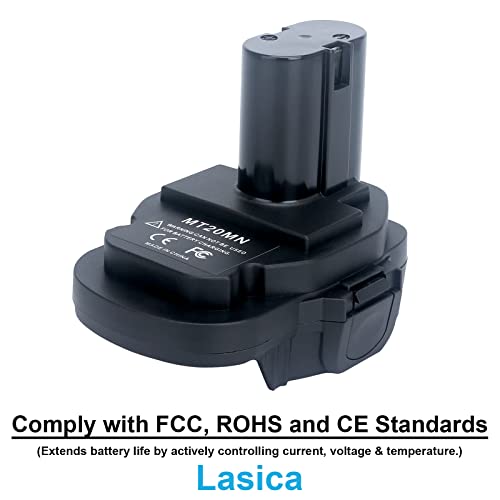 Lasica Adapter Compatible with Makita 18V LXT Lithium Battery to Replacement for Makita 18 Volt Ni-Cd/Ni-Mh Cordless Tool Battery Packs