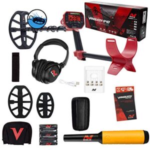 minelab vanquish 540 pro pack detector with 2 coils and pro-find 20 pinpointer