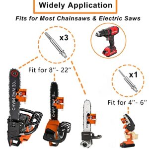 YLTIMER Chainsaw Sharpener Jig, Hand Cranked Chainsaw Chain Sharpening Kit, Portable Fast Crank Chainsaw Sharpener Tool for 4"-22" Chain Saws & Electric Saws, DIY Lumberjack, Garden Worker