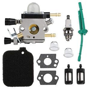 huswell bg55 carburetor air filter kit for stihl bg55 bg65 bg85 sh55 sh85 leaf blower 4229 1200 606 zama c1q-s68g engine carb