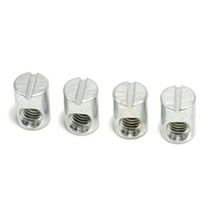 replacementscrews cross dowel barrel nuts compatible with ikea part 100514 (sundvik, mydal, hasselvika) (pack of 4)