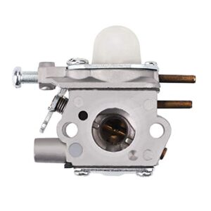 Wellsking Carburetor for Troy-Bilt TB80EC TB32EC YM21CS TB21EC TB22EC TB2040XP TB22 2 Cycle String Trimmer Gas craftsman Weed Eater Whacker 27CC Replacement for # WT-973 MTD 753-06190