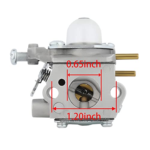 Wellsking Carburetor for Troy-Bilt TB80EC TB32EC YM21CS TB21EC TB22EC TB2040XP TB22 2 Cycle String Trimmer Gas craftsman Weed Eater Whacker 27CC Replacement for # WT-973 MTD 753-06190