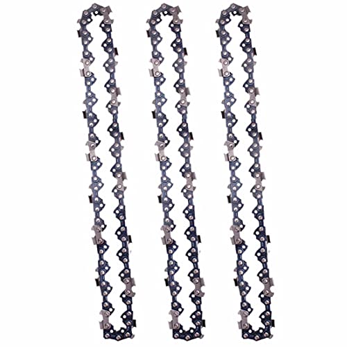 Abroman 3 Pack S62 18 inch Chainsaw Chain 3/8" Pitch .050" Gauge 62 DL for Craftsman Homelite Echo CS370 CS370F CS400 Poulan Pro 2050 2055 P3818 P3314 Remington RM4214 RM4216 RM4218 Saw