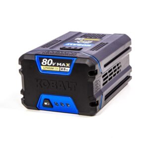 kobalt 80-volt 2.5-amp hours rechargeable lithium ion cordless power equipment battery kb 2580-06