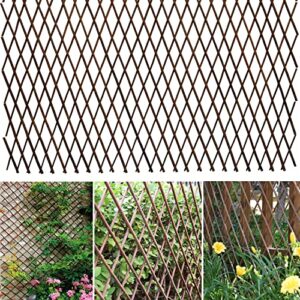 86 york expandable willow lattice fence panel for climbing plants vine ivy rose cucumbers clematis (1)