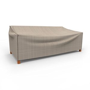 budge p3a02pm1 english garden patio sofa cover heavy duty and waterproof, extra extra large, two-tone tan