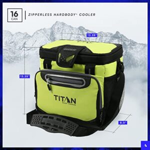 Arctic Zone Titan Deep Freeze Cooler - 16 Can Zipperless Hardbody Cooler - Deep Freeze Insulation, HardBody Liner, and SmartShelf