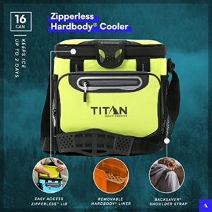 Arctic Zone Titan Deep Freeze Cooler - 16 Can Zipperless Hardbody Cooler - Deep Freeze Insulation, HardBody Liner, and SmartShelf