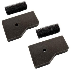 hqrp 2-pack cleaner element & outer filter compatible with honda eb2000i, eb2000it1, eu2000i, eu2000it1, eu2000ik1 generators, parts 17211-z07-000 17218-z07-000 replacement