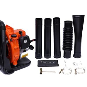 KinHall Leaf Blower - 2-Stroke 47.2cc Gas Blade Blower, Air-Cooled Gas Powered Backpack Blower with Safety Belt, for Lawn Care, Snow Blowing & Yard Cleaning Gas Blower