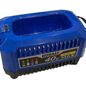 Kobalt 40-Volt Lithium Ion (Li-Ion) Generation 2 Compact Cordless Power Equipment Battery Charger with New Top Load Design, 2019 Model