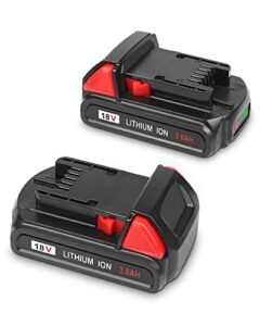 teenpower replacement for milwaukee m18 battery 18v 3000mah 2/pk 48-11-1820 48-11-1840 48-11-1850 48-11-1828 48-11-1862 48-11-1852 48-11-1812