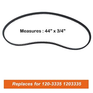 Ketofa 120-3335 Lawn Mower Replacement Belt for 30" Toro TimeMaster Deack, 1203335 Replacement Belt Replaces for STENS 265-610 44" x 3/4"