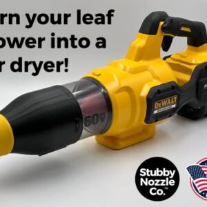 Stubby Nozzle Co. STUBBY Car Drying Nozzle for DEWALT 60V MAX FLEXVOLT Leaf Blower (DCBL772B)