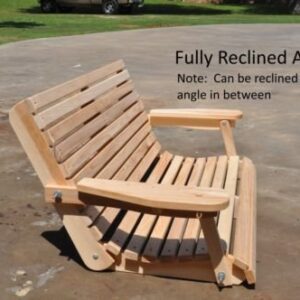 2 Foot Cypress Porch Swing with Unique Adjustable Seating Angle