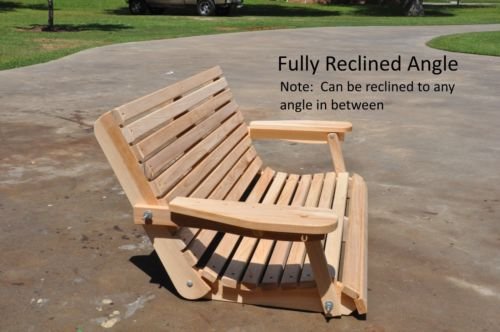 2 Foot Cypress Porch Swing with Unique Adjustable Seating Angle