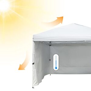 MordenApe Sunshade Sidewall for 10x10 Pop Up Canopy - Straight Leg, Instant Canopy SunWall, 1 Pack Sidewall Only (White)