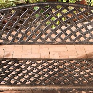 Copper Cast Aluminum Bench Is Weather Resistant and Rust Proof, Making It a Prime Piece for Any Outdoor Living Area, Porch, Patio, Garden, Deck or Balcony. This Stylish Garden Bench Creates a Perfect Park Setting in Any Backyard!