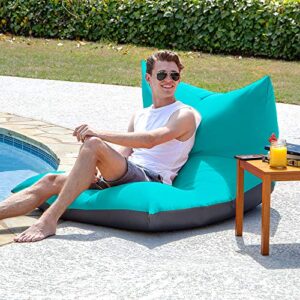 Jaxx Finster Outdoor Lounge bean bag chair, Aruba Blue