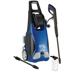 ar blue clean ar383 electric pressure washer, spray gun, wand