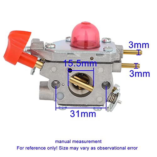 HeyCarb BVM200FE Carburetor for Poulan Pro BVM200FE VS-2 Leaf Blower Husqvarna GBV345 Replace 545081857 ZAMA C1U-W43 C1UW43 Craftsman 25cc Gas Blower 358794770 358794750