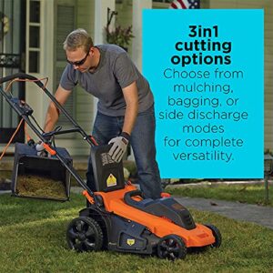 BLACK+DECKER Lawn Mower, Corded, 13-Amp, 20-Inch (MM2000)