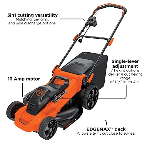 BLACK+DECKER Lawn Mower, Corded, 13-Amp, 20-Inch (MM2000)