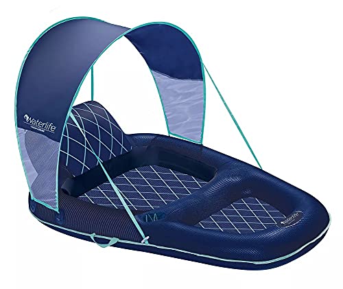 waterlife Ultimate Sunshade Recliner Fabric mesh Covered Pool Lounge