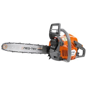 neotec nh843 43cc gas chainsaw with 16 inch guide bar and chain, power chain saw 2.95hp 2,2kw 16″ gasoline chainsaws for trees and firewood cutting, all parts compatible with husqvarna 543xp milling