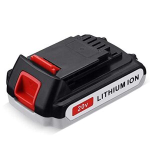 dutyone upgraded 3600mah 20v replacement battery for black and decker 20volt lbxr20 lb2x4020-ope lbx20 lst220 lb20 lbx4020 lbxr2020-ope lbxr20b-2 cordless tool lithium ion batteries