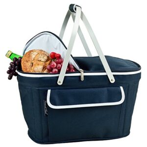 picnic at ascot patented insulated folding picnic basket cooler- designed & quality approved in the usa