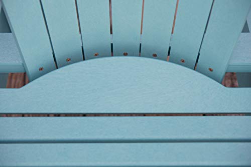 CR Plastic Products Outdoor Upright Adirondack Aqua