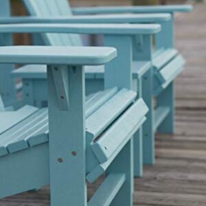 CR Plastic Products Outdoor Upright Adirondack Aqua