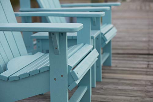 CR Plastic Products Outdoor Upright Adirondack Aqua