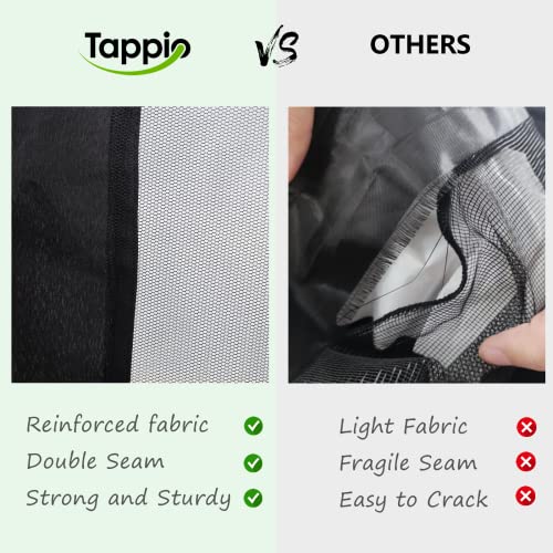 Tappio Mosquito Net with Zipper for Outdoor Camping Mosquito Net DIY Canopy Screen Wall Outdoor Mosquito Net for 10 x 10' Patio Gazebo and Tent (Only Mosquito Net Outdoor Tent Not Including)